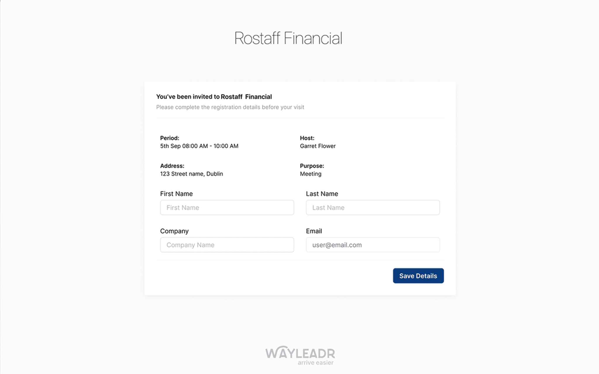 Wayleadr for Services: All-in-One Arrival Management Tool